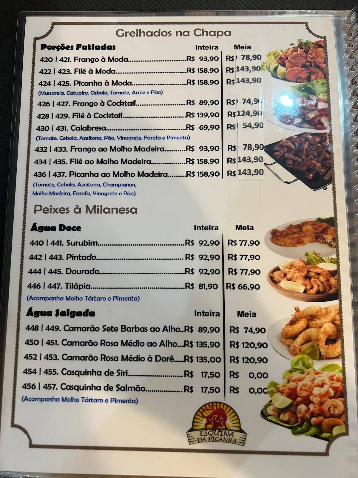Menu em Esquina da Picanha Grill restaurante, Sertãozinho