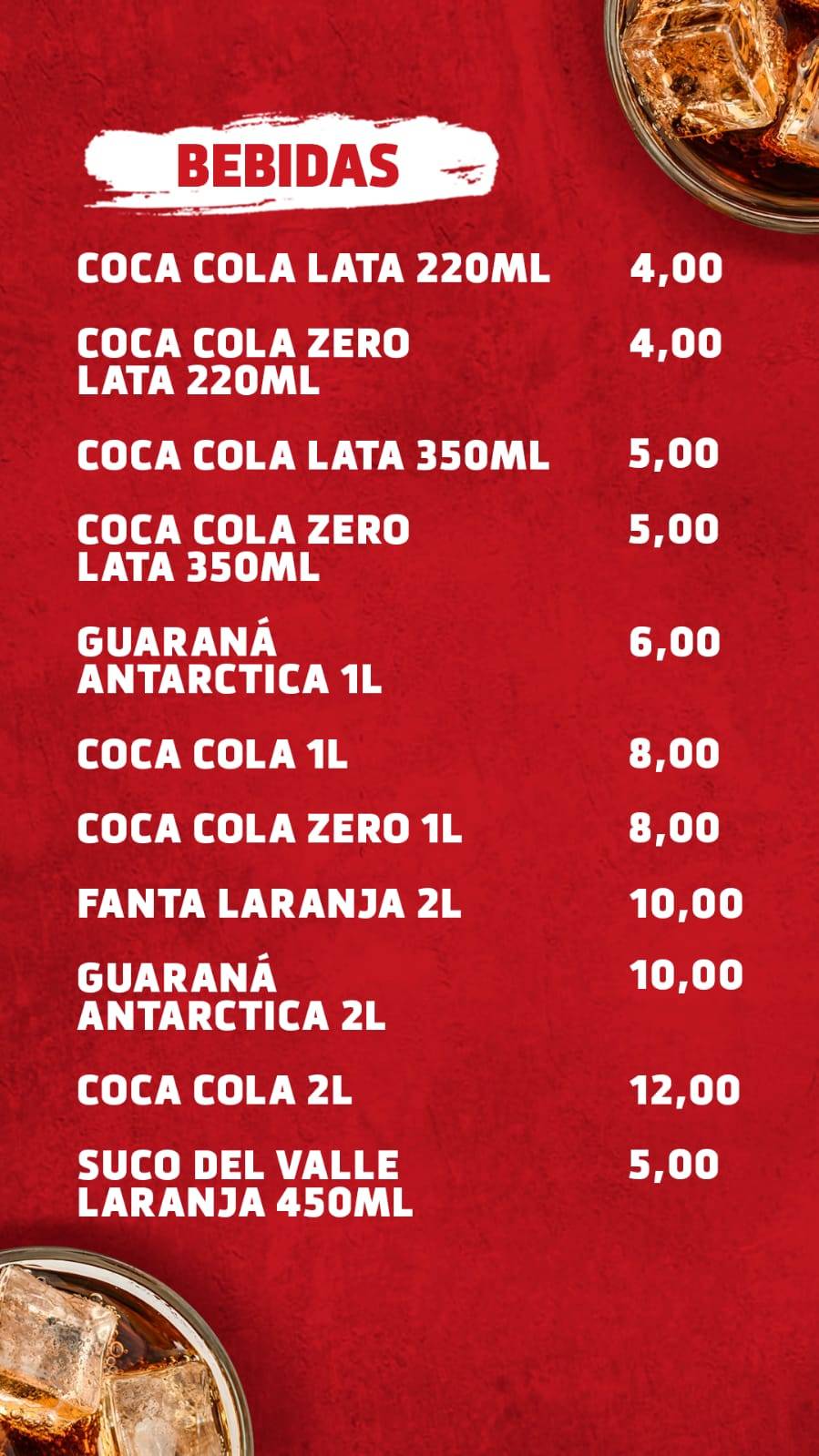 Menu em Fast Burger Delivery restaurante, Santo Anastácio