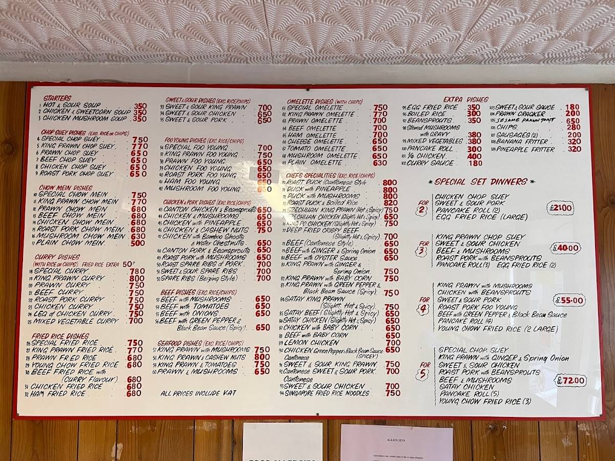 Menu at New Happy Palace fast food, Filton, 553 Filton Ave
