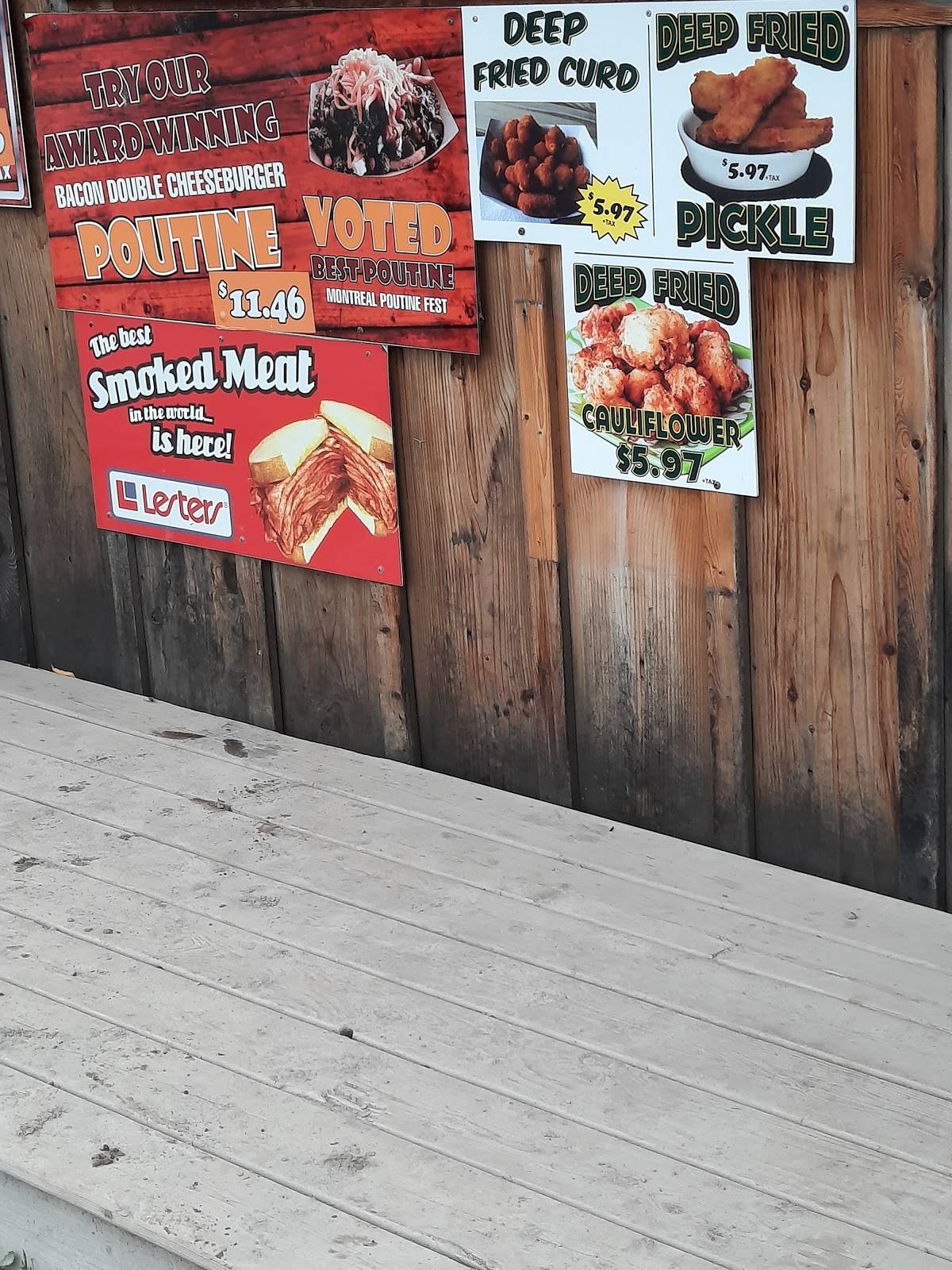 Menu at Fat Les's Chip Stand restaurant, Kemptville, 639 Van Buren St