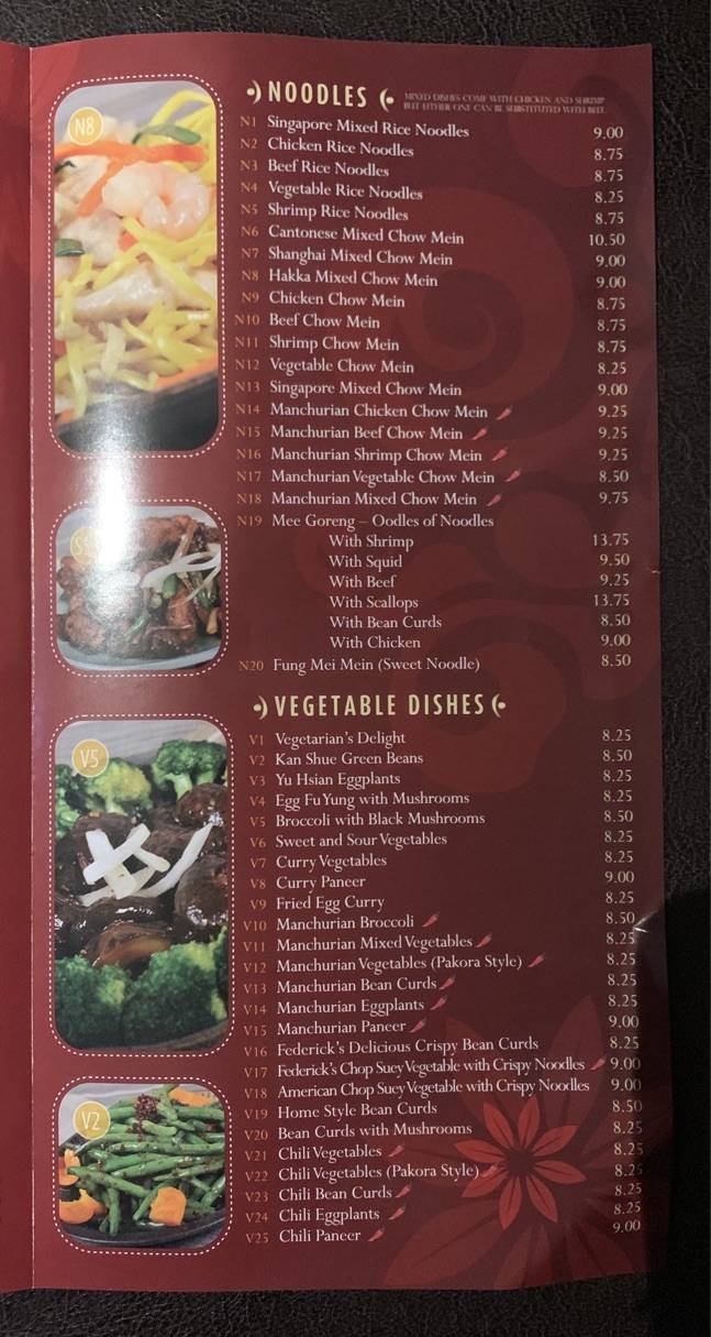 Menu at Federick Restaurant, Markham, 160 New Delhi Dr