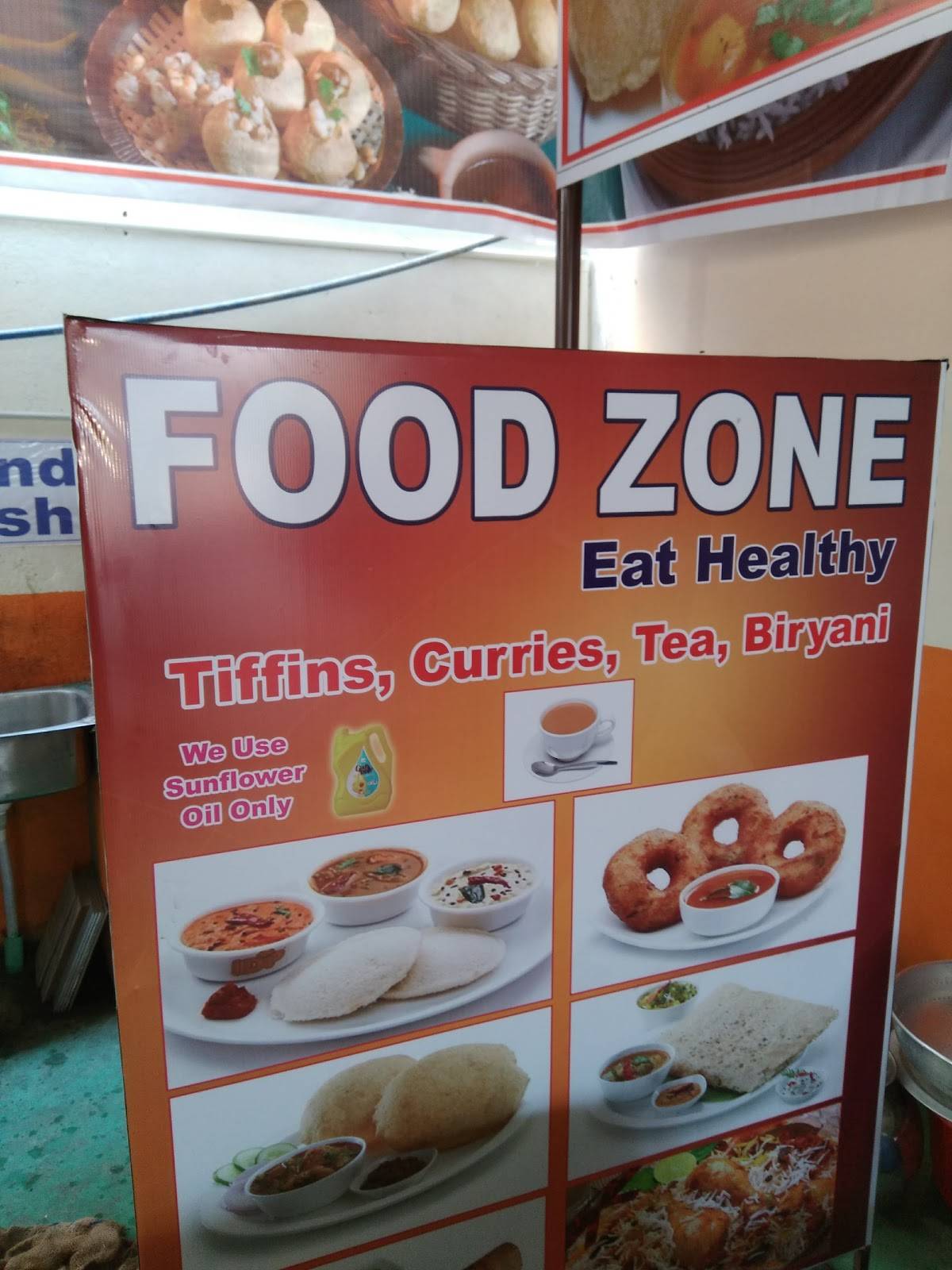 Menu at Food Zone, Hyderabad