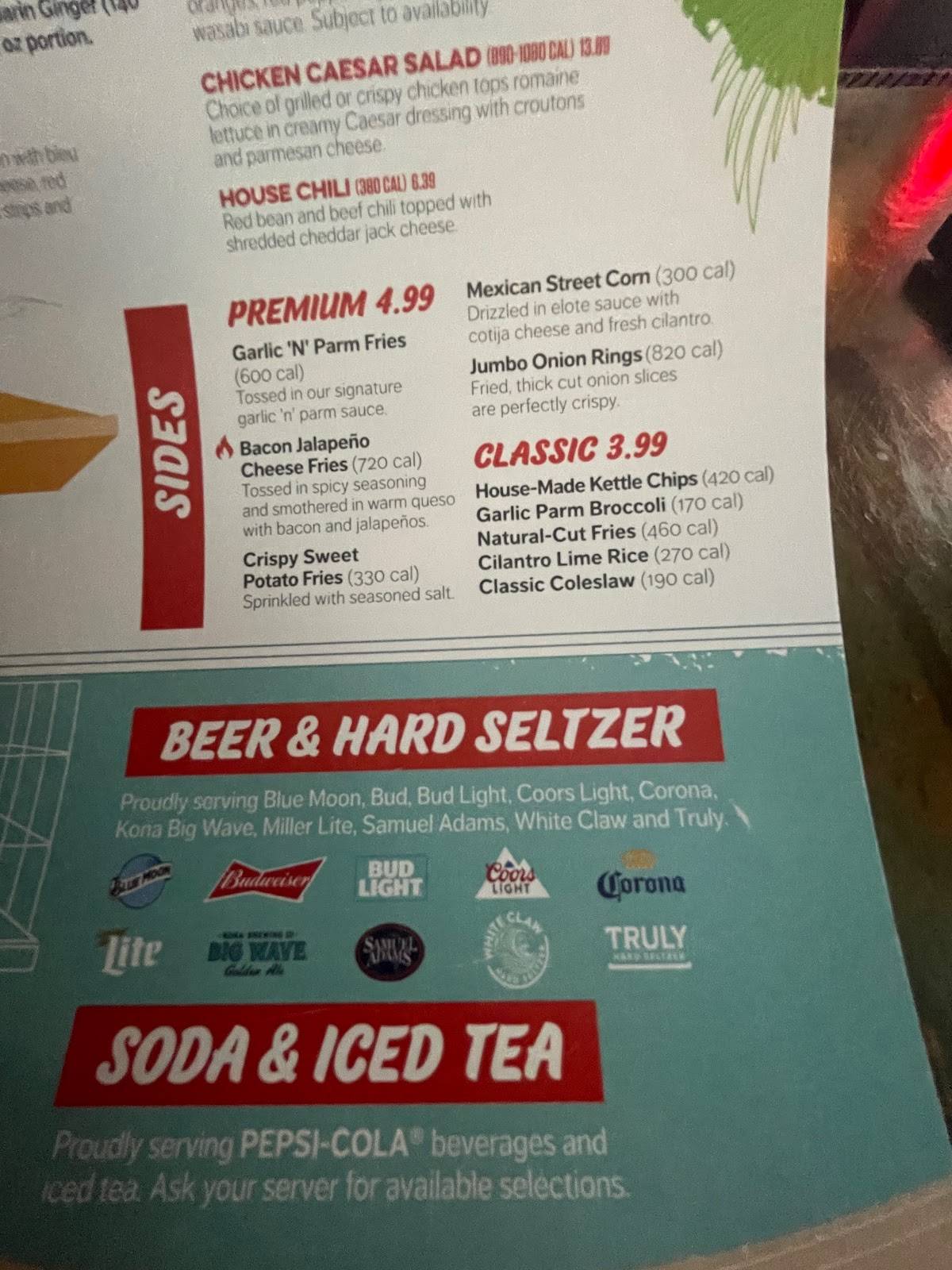 Menu at Hurricane Grill & Wings-Fort Pierce restaurant, Fort Pierce ...