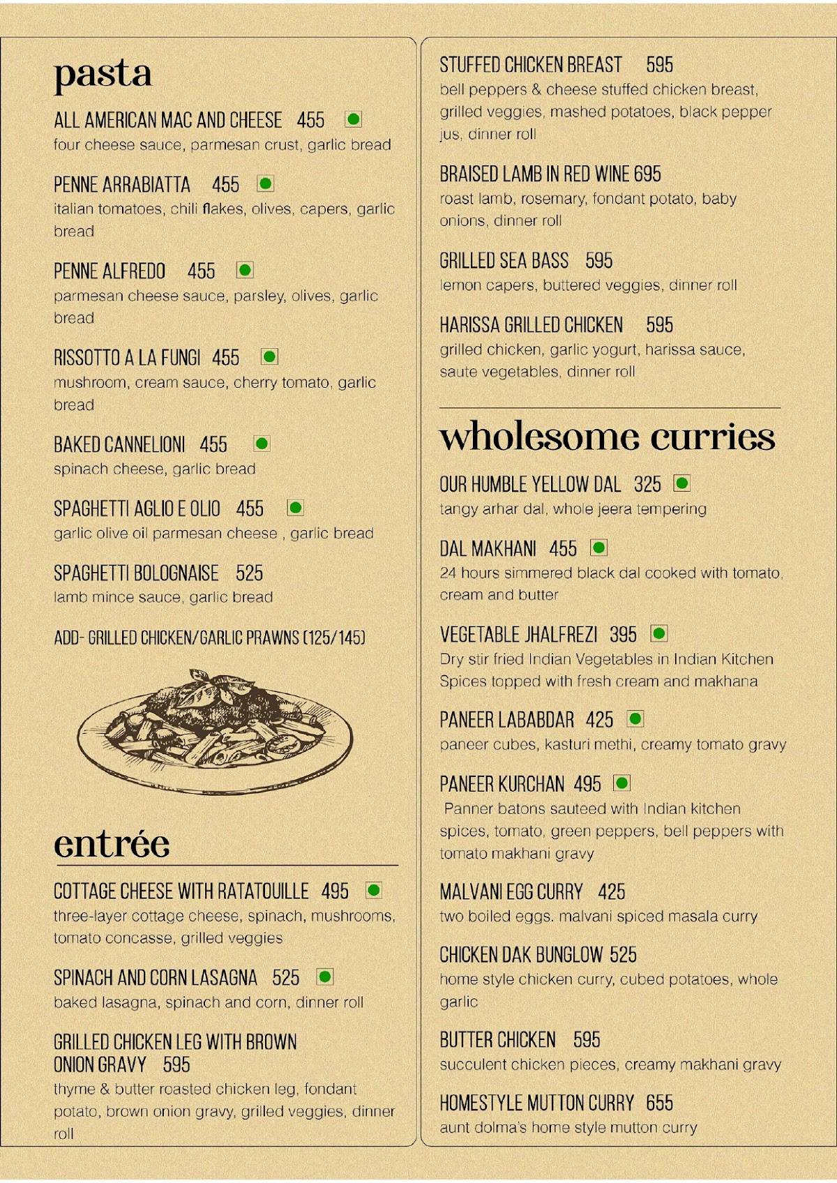 Menu at Freemason’s Brewworks, Guwahati
