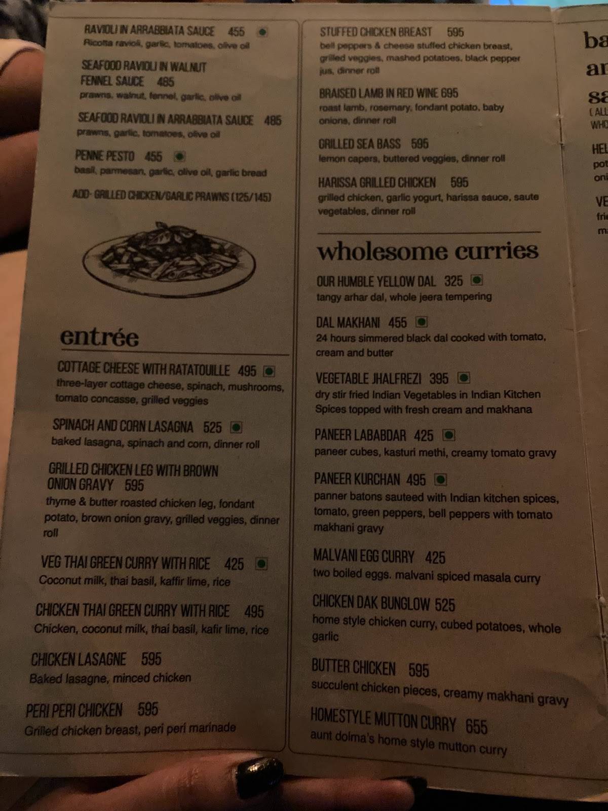 Menu at Freemason’s Brewworks, Guwahati