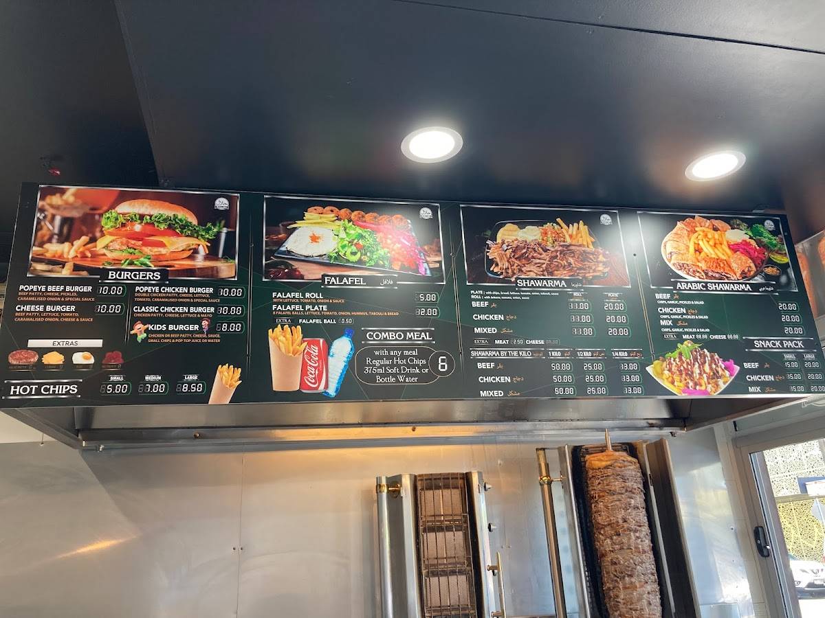 Menu at Fresh Shawarma restaurant, Fairfield Heights