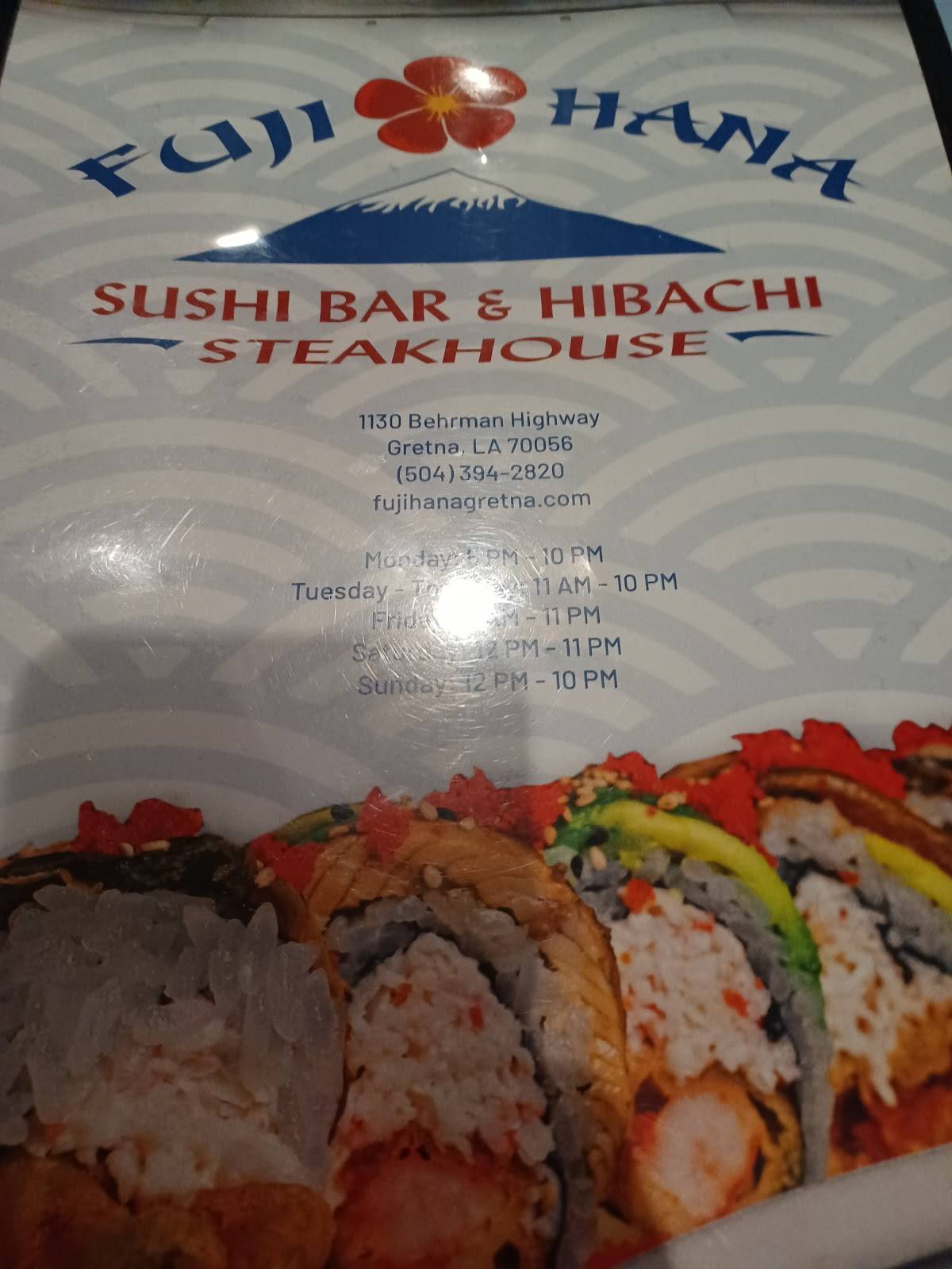Menu at Fuji Hana Sushi Bar and Hibachi Steakhouse, Gretna