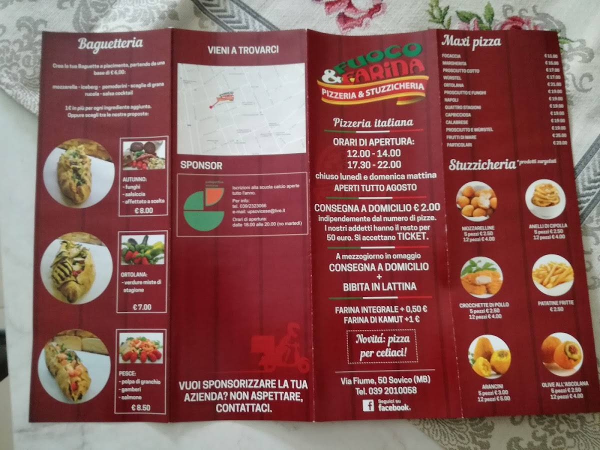 Menu da Fuoco & Farina S.R.L. pizzeria, Sovico