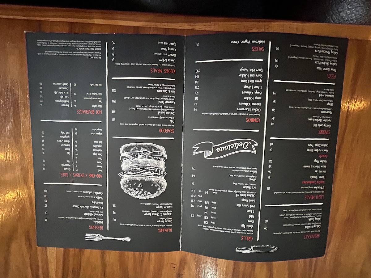 Menu at Galaxy Grill restaurant, Umhlanga, F5-G9