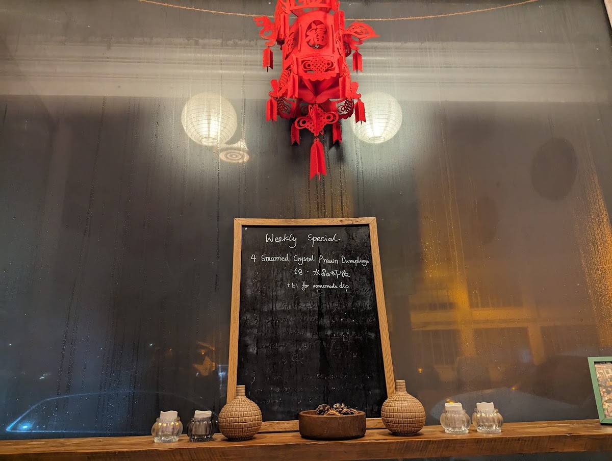 Menu at The Real Wan restaurant, Glasgow