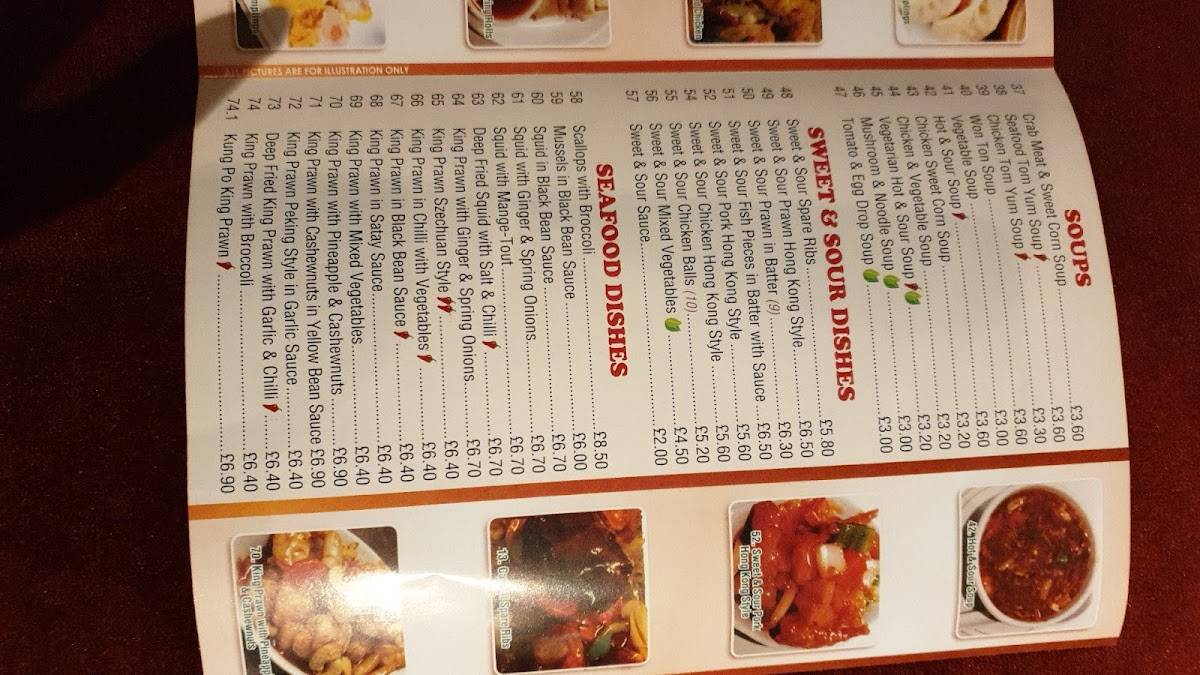 Menu at Golden Palace restaurant, Oxted, 40 Station Rd W