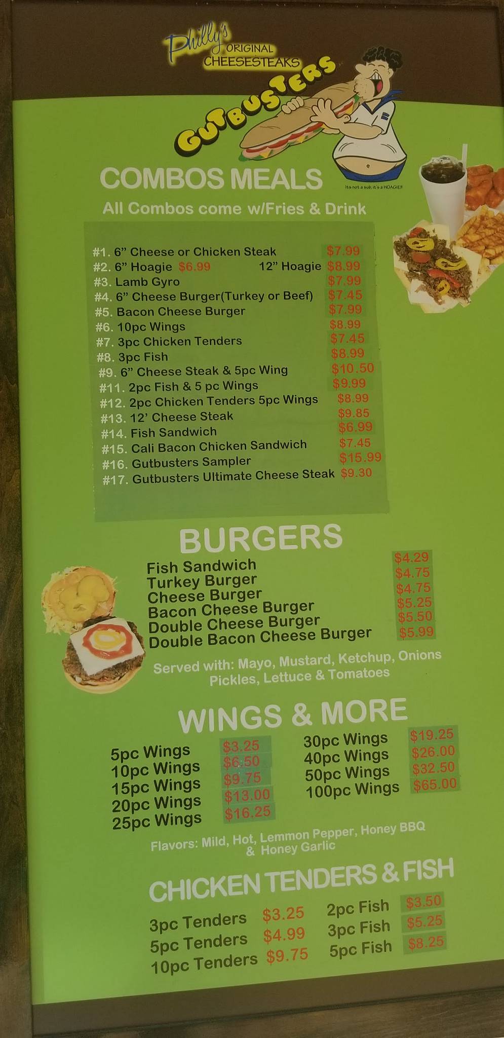 Menu at Gut Busters Cascade restaurant, Atlanta, Cascade Rd