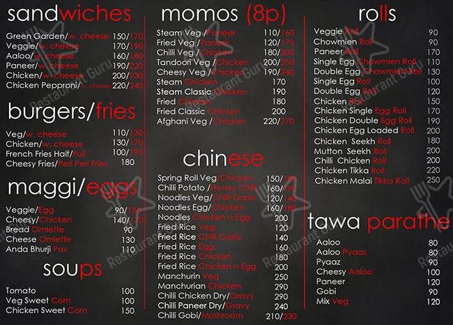 Menu at Happy Tummy, Gurugram