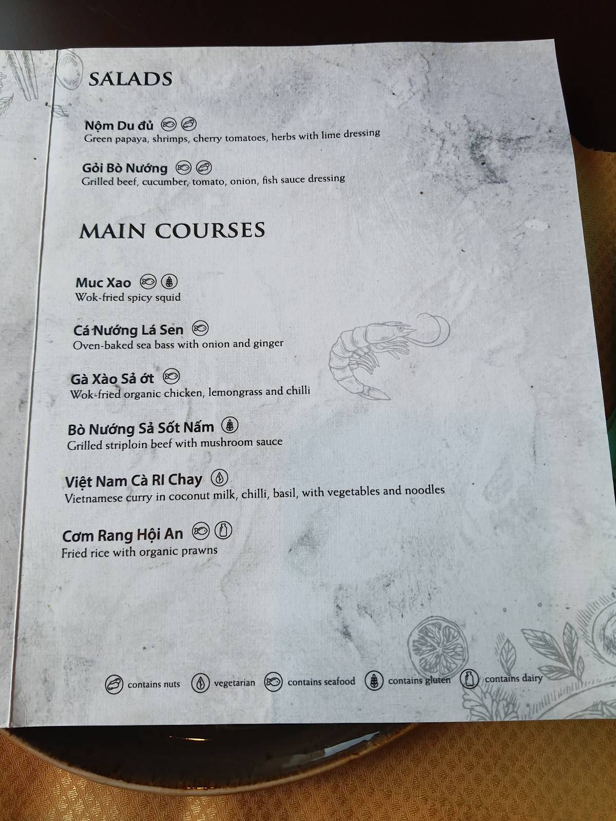 Menu at Hoi An Restaurant, Dubai, Level 1