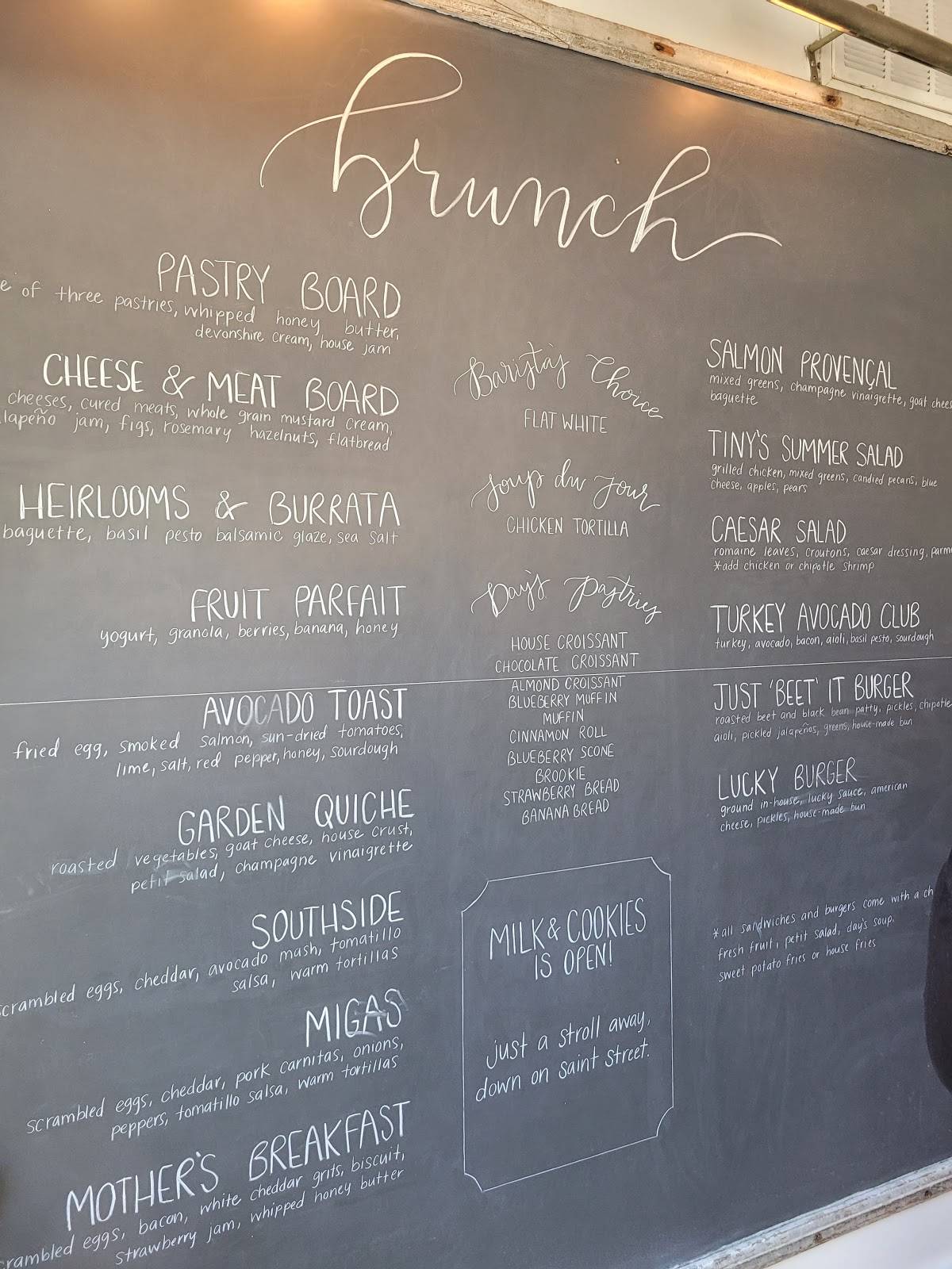Menu at Tiny Boxwoods restaurant, Houston