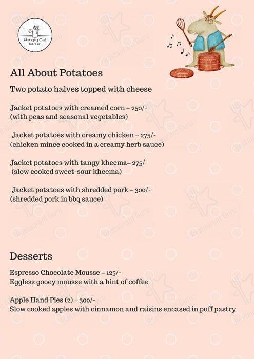 Menu at Hungry Cat Kitchen, Mumbai