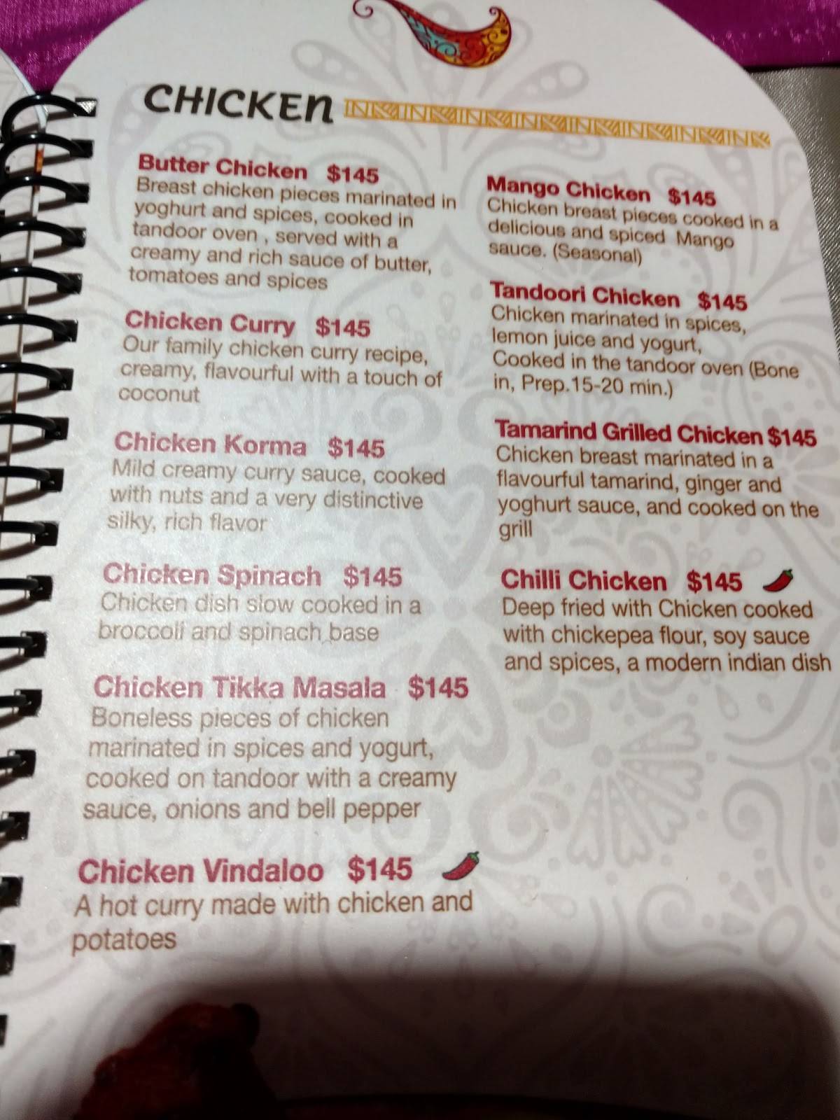 Menu at India Gate Puerto Vallarta restaurant, Puerto Vallarta