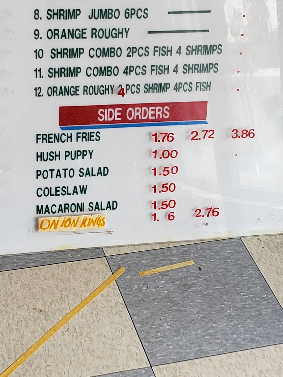 Menu at La Brea Seafood restaurant, Inglewood