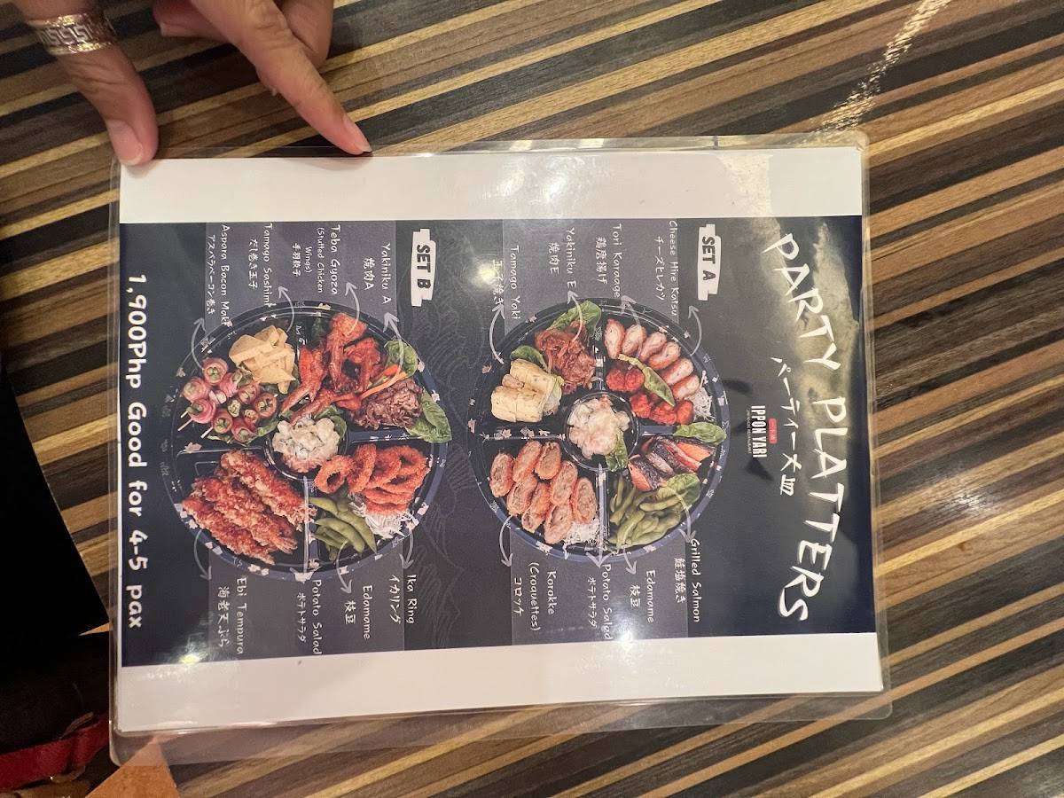 Menu at Ipponyari - Calamba restaurant, Calamba, 335 Real Rd
