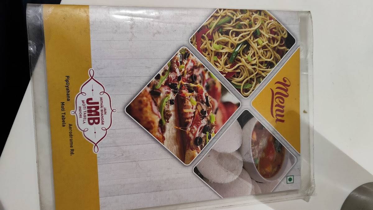 Menu at JMB - Pipliyahana Square (Jain Mithai Bhandar), Indore, PW36+MWP