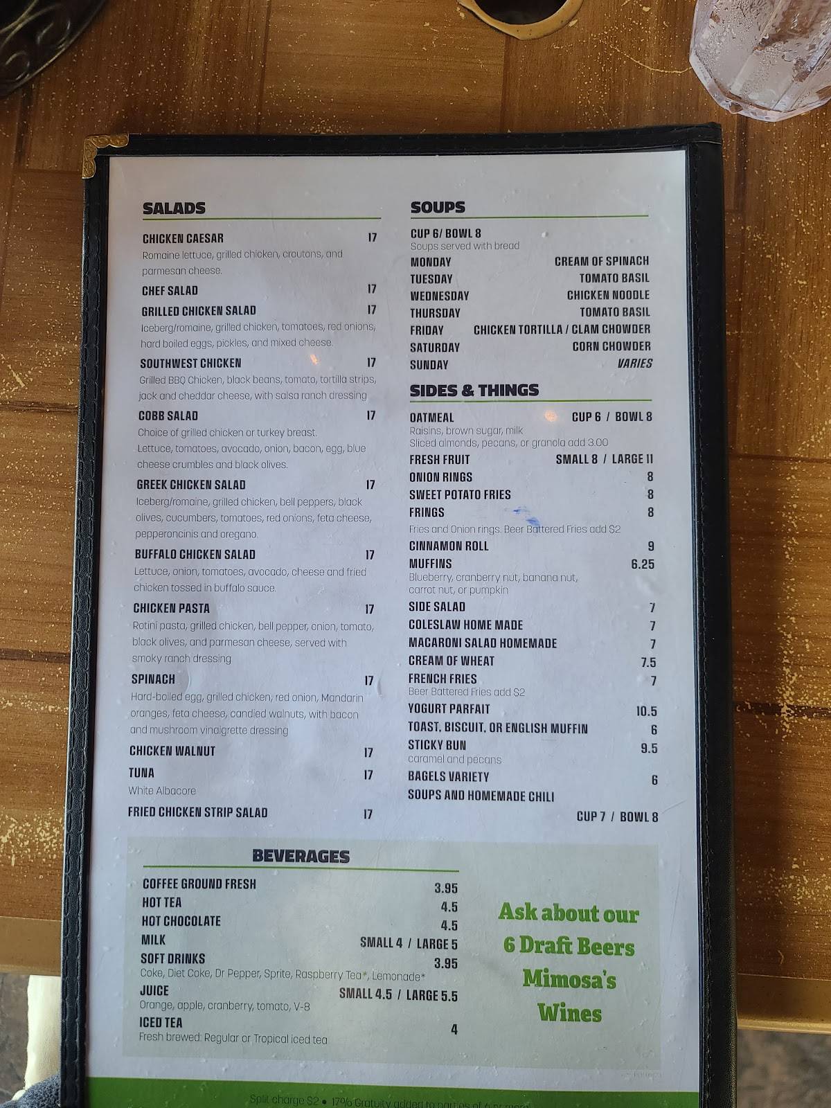 Menu at Janet's Cafe and Deli, Santee, Carlton Hills Blvd