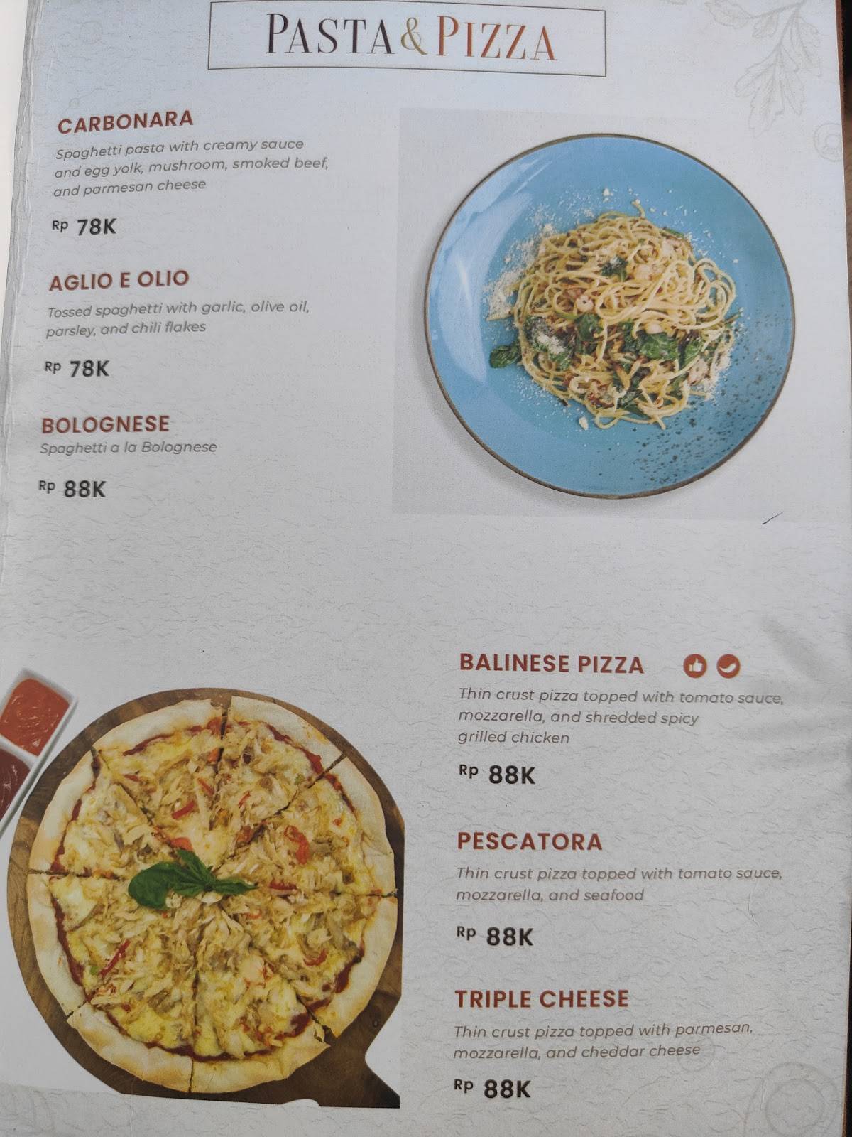 Menu at Jendela Bali The Panoramic Resto restaurant, Kuta Selatan ...