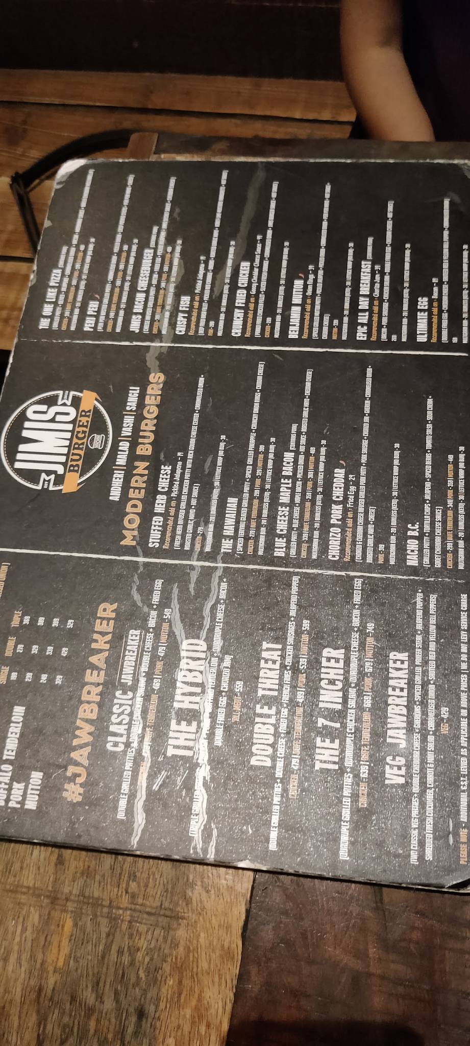 Menu at JIMIS BURGER - Andheri, Mumbai, B2