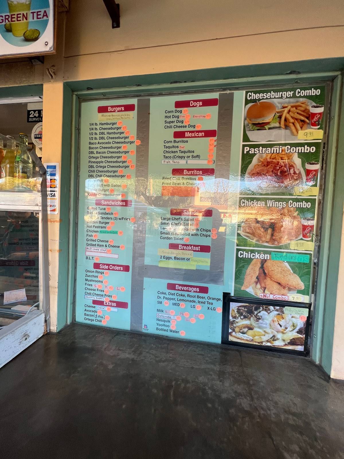 Menu at Jolly Kone restaurant, Ojai
