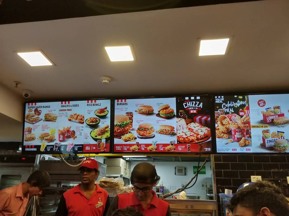 Menu at KFC, Thiruvalla, No 10 & 11