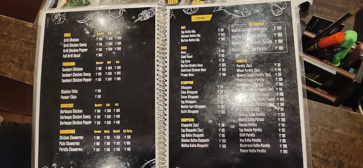 Menu at Karaikudi Kitchen - The Multicuisine Restaurant, Karaikudi