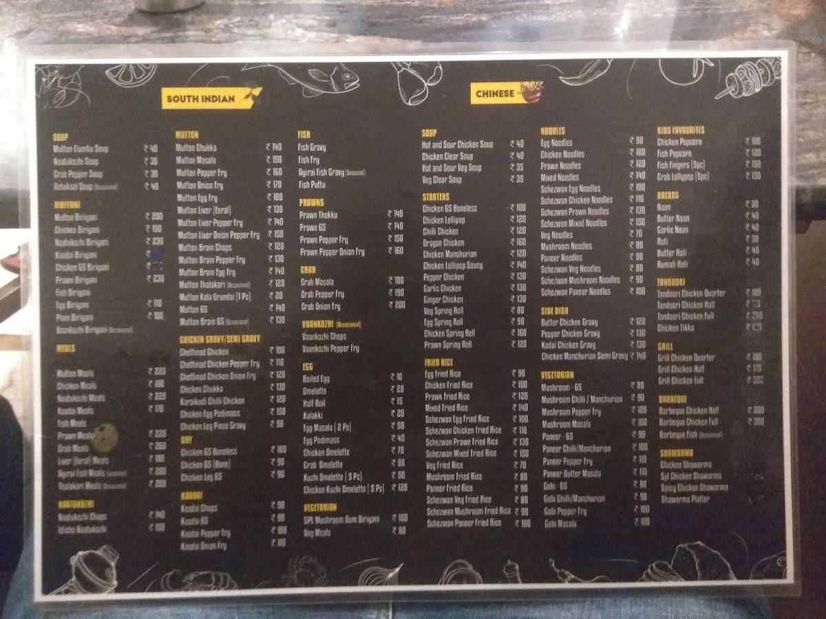Menu at Karaikudi Kitchen - The Multicuisine Restaurant, Karaikudi