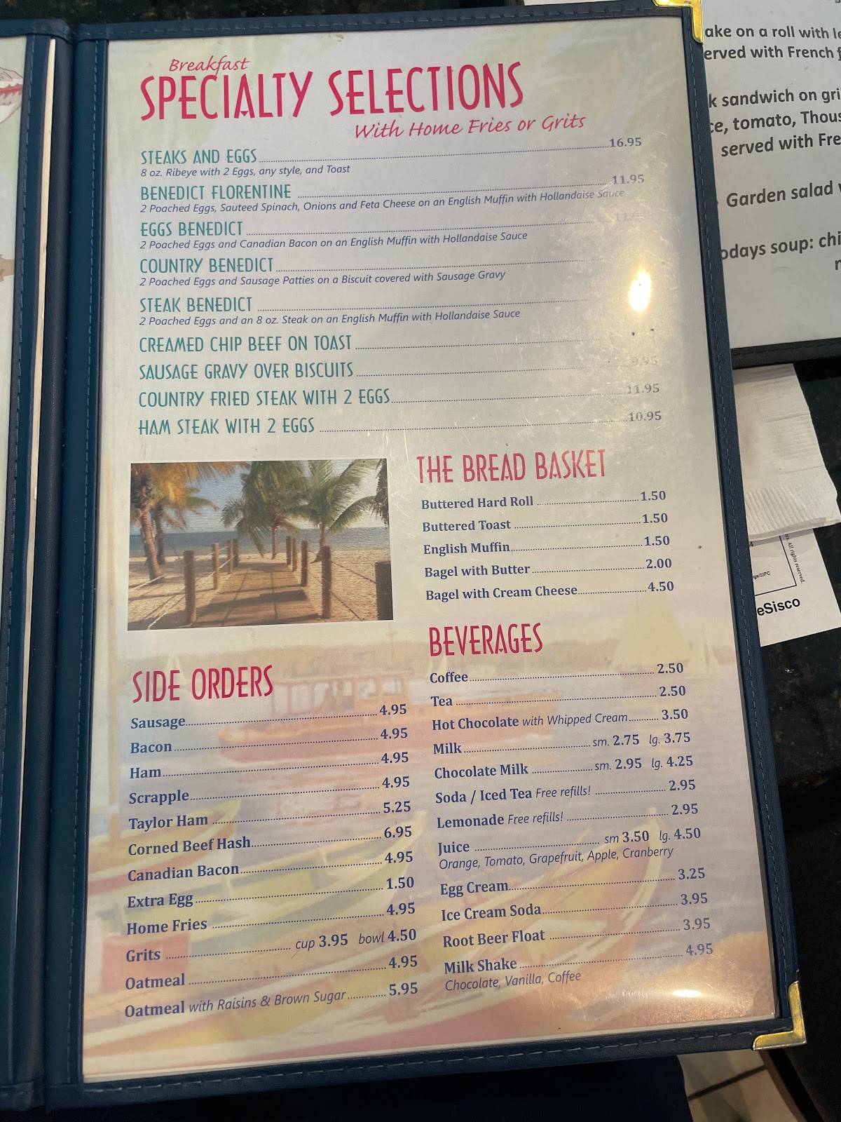 Menu at Key West Diner restaurant, Stuart, NW Federal Hwy