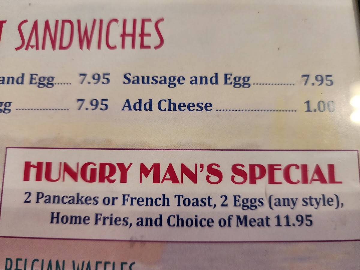 Menu at Key West Diner restaurant, Stuart, NW Federal Hwy