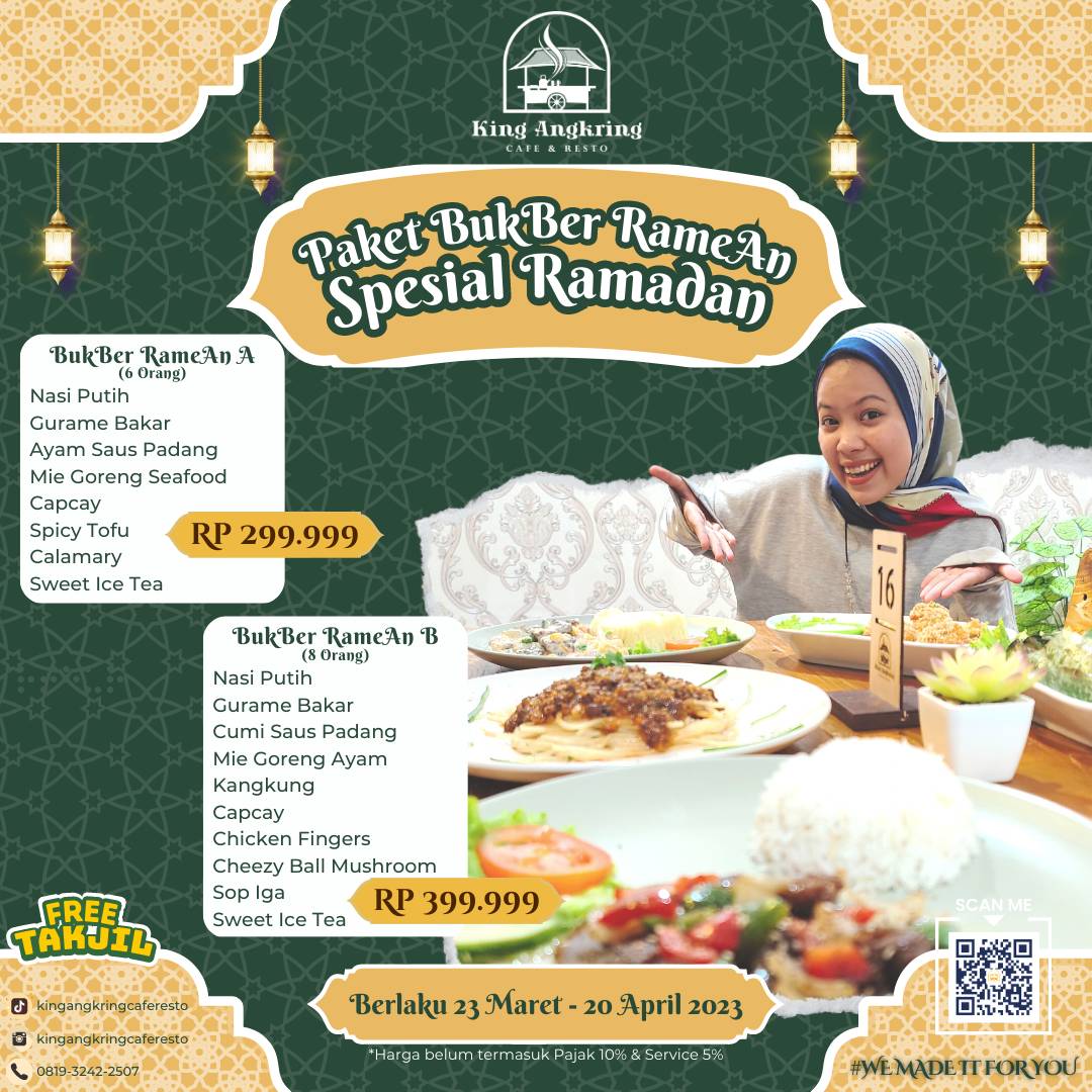 Menu at King Angkring Cafe & Resto, North Jakarta