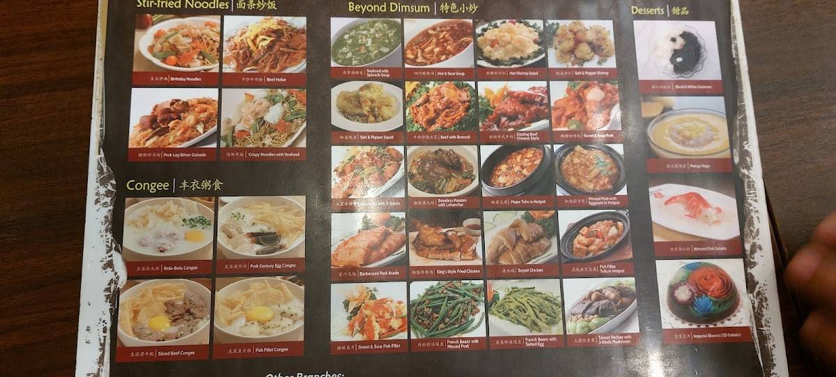 Menu at King Chef Dimsum Kitchen Baguio restaurant, Baguio