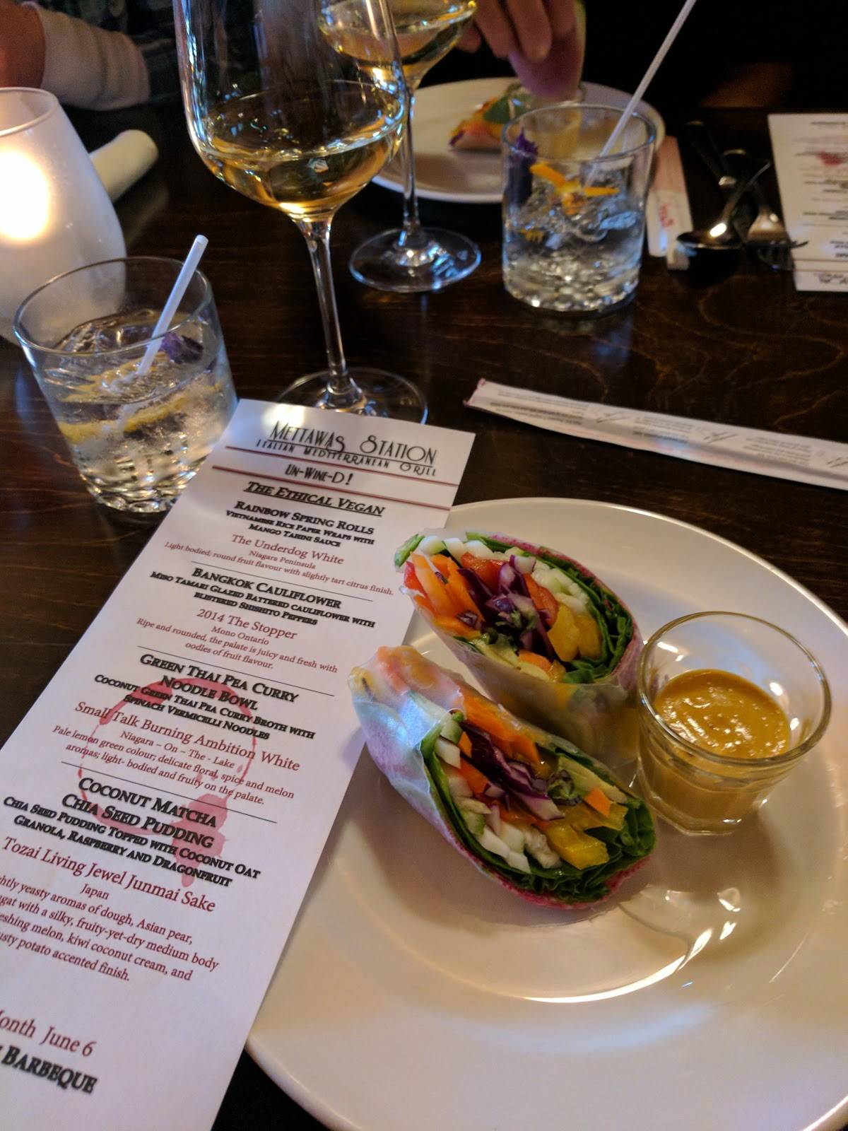 Menu at Mettawas Station Mediterranean Restaurant, Kingsville