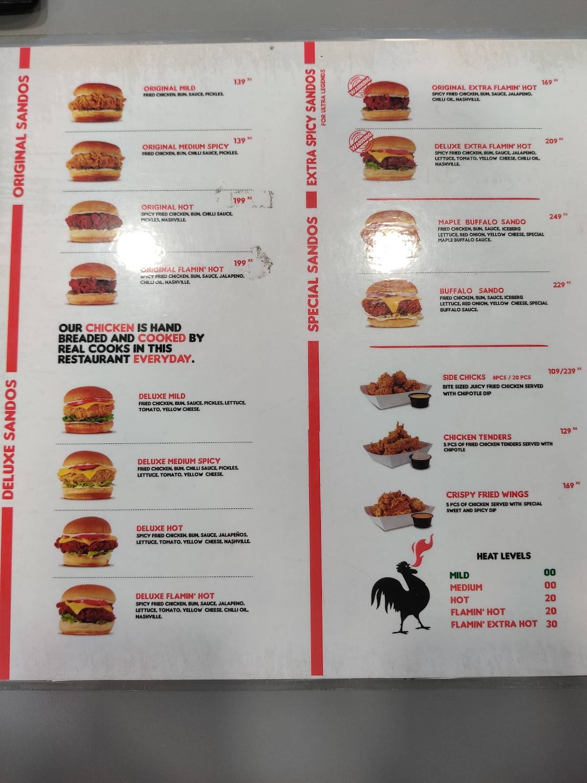 Menu at Flamin' Hot Chicken - Edappally, Ernakulam