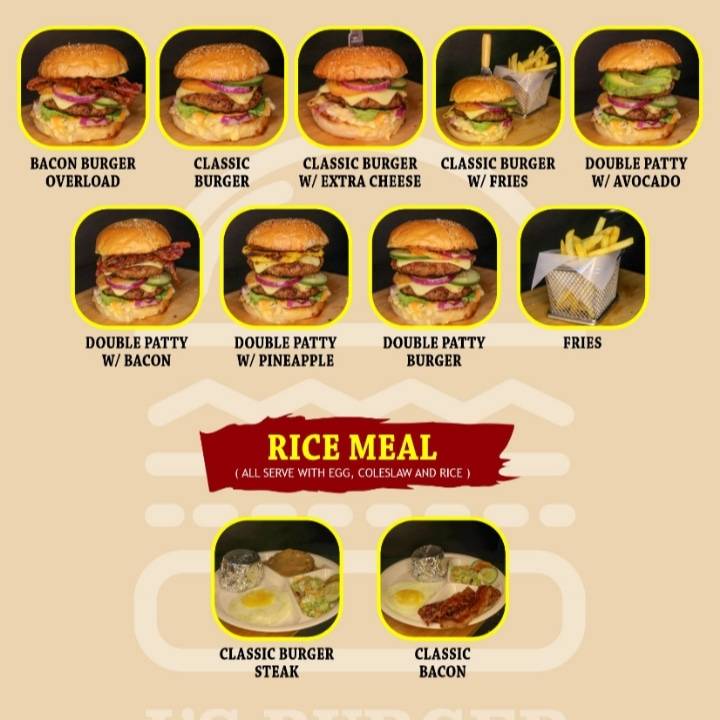 Carta del restaurante LS Burger, Lapulapu