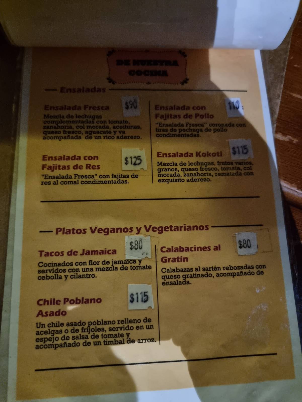 Carta del restaurante La Chunga, Monterrey, Calle Morelos 958 Esquina ...