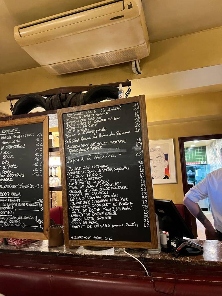Menu at La Tour Montlhéry - Chez Denise restaurant, Paris, 5 Rue des ...