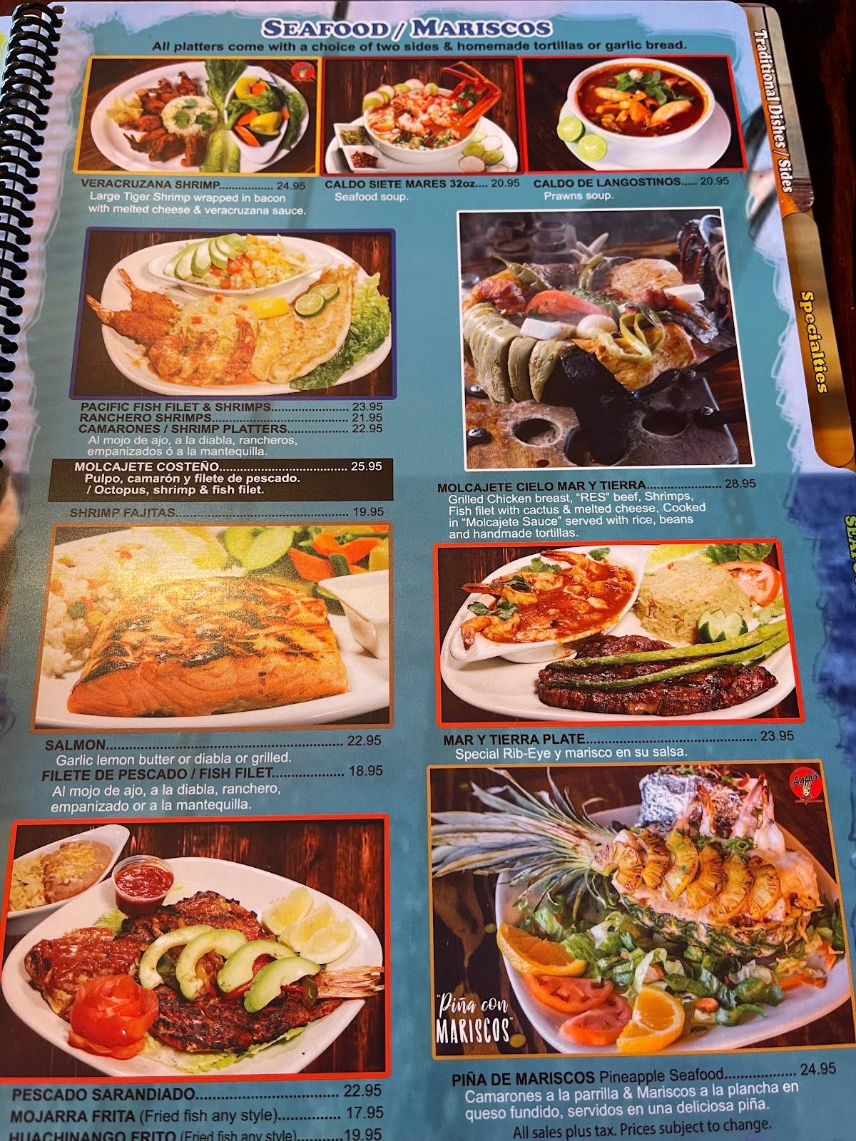 Menu at Lalo's Family Restaurant, Camarillo