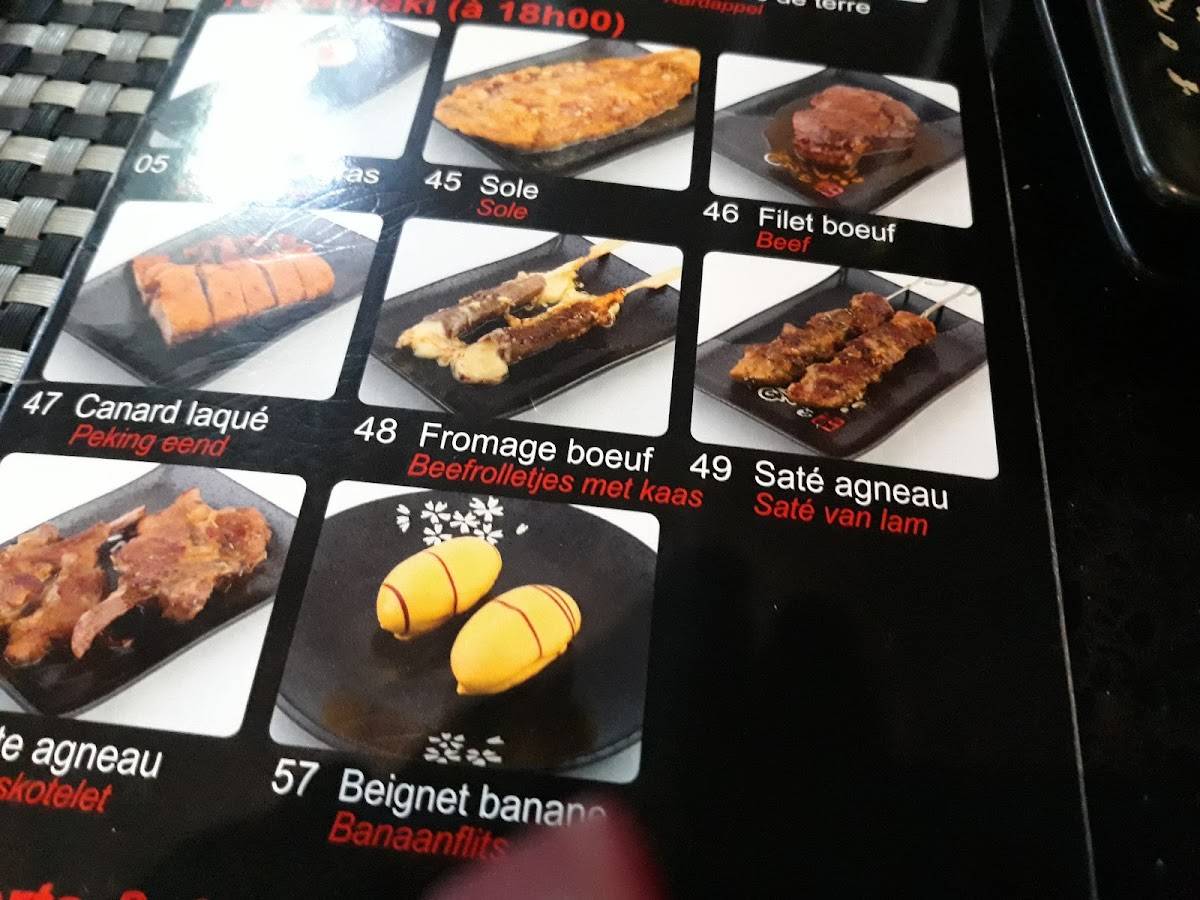 Menu au Le Sumo, Enghien, Rue Montgomery 5