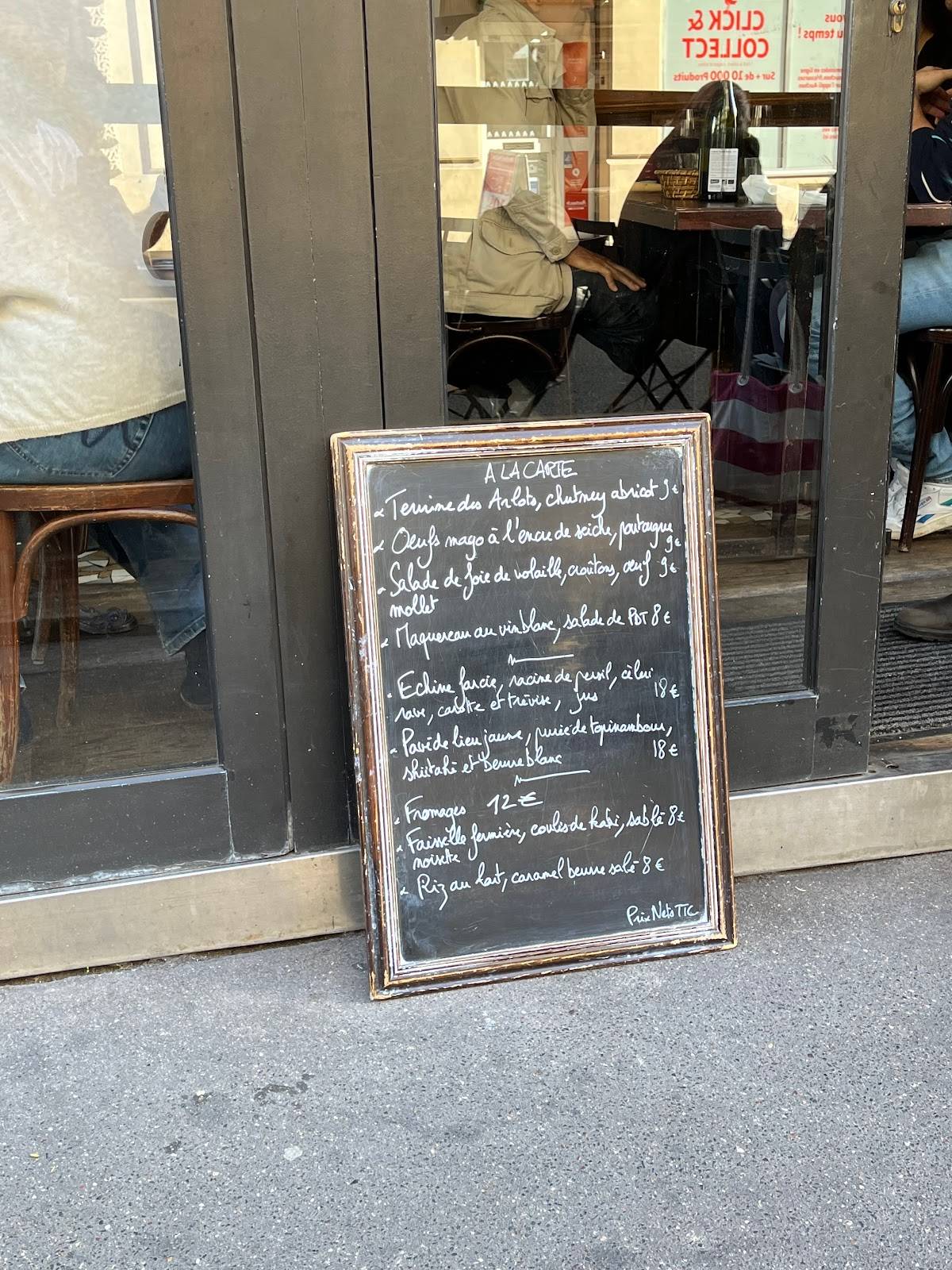 Menu at Les Arlots restaurant, Paris, 136 Rue du Faubourg Poissonnière