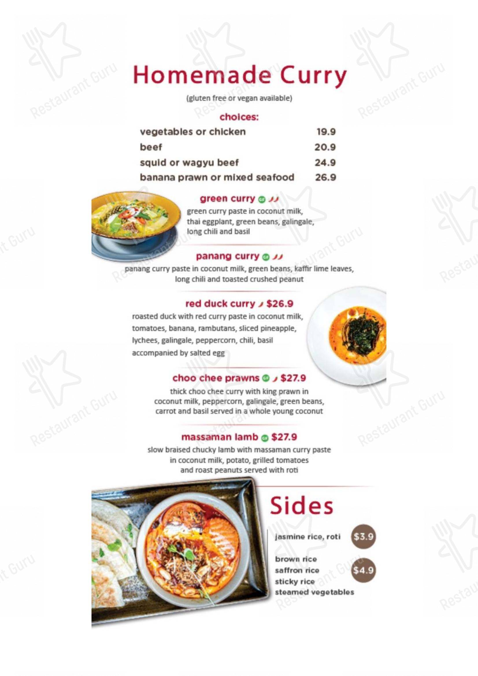 Menu at Limelight Cafe & Restaurant, North Sydney, 62 Clark Rd
