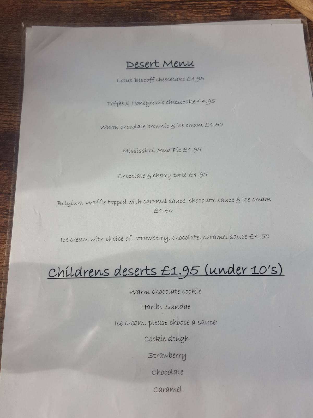 Menu at Cattle & Co Llanelli restaurant, Llanelli