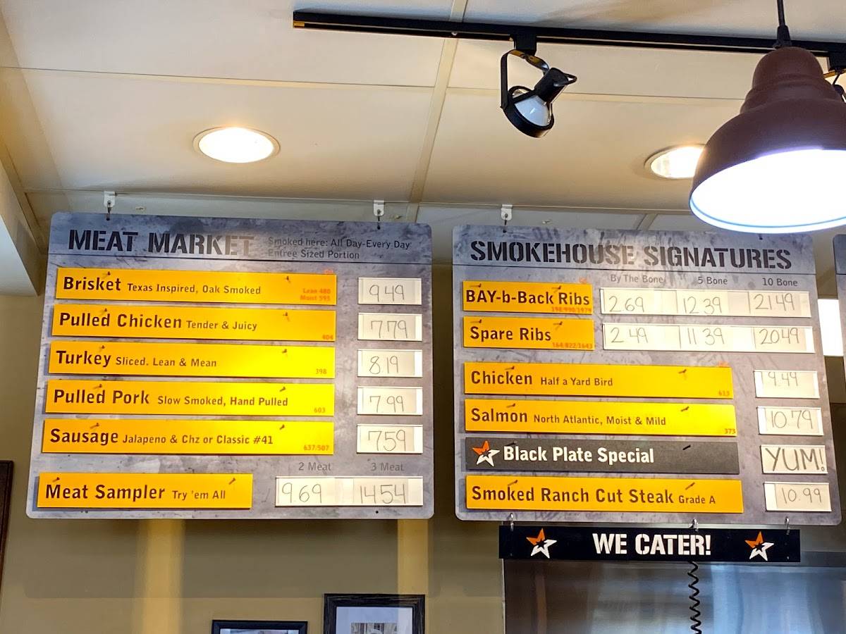 Menu at MISSION BBQ, Glen Burnie, Governor Ritchie Hwy