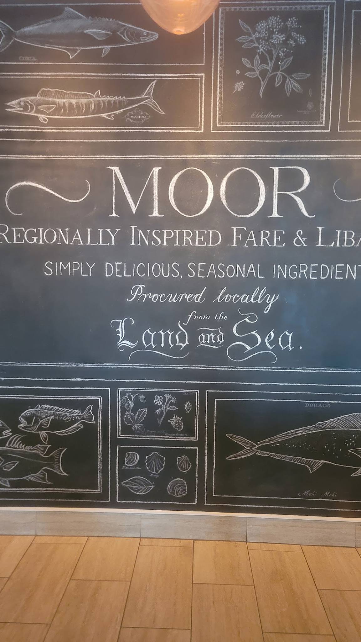 Menu at MOOR restaurant, Kissimmee