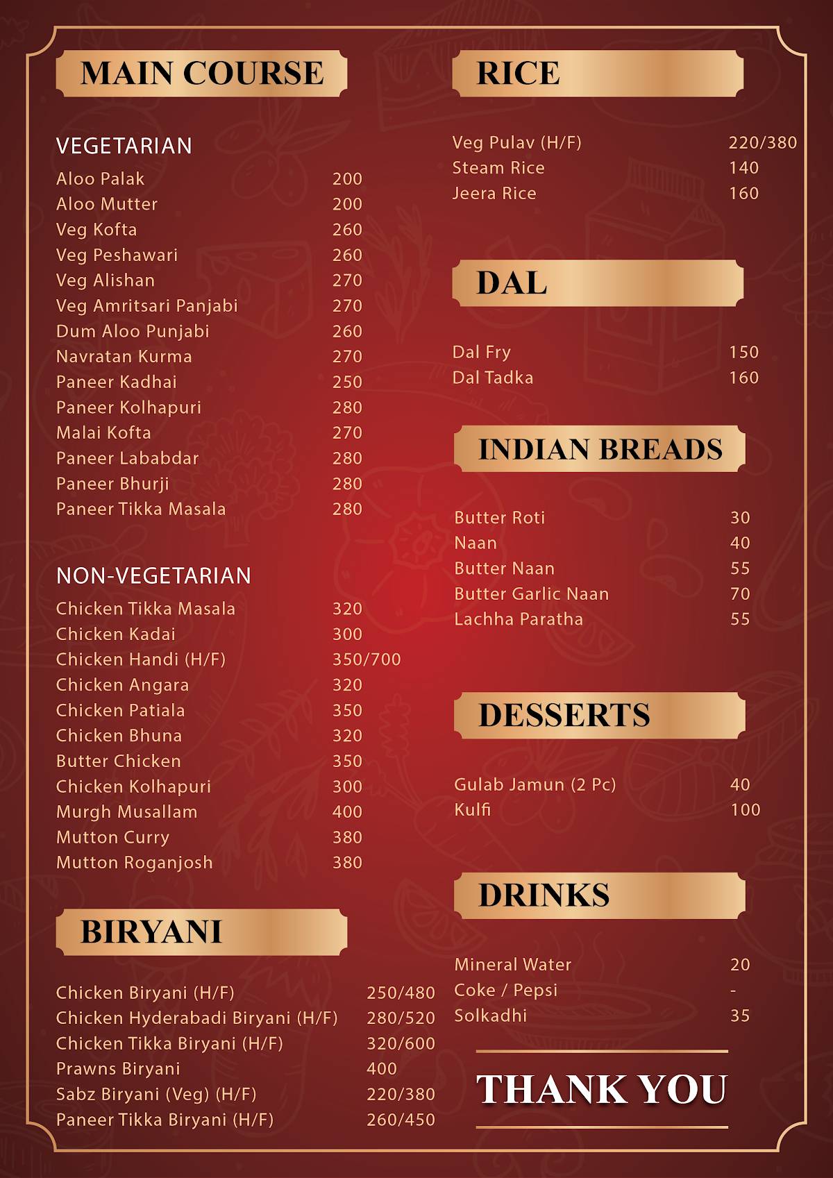 Menu at MajGhar - Thane, Thane