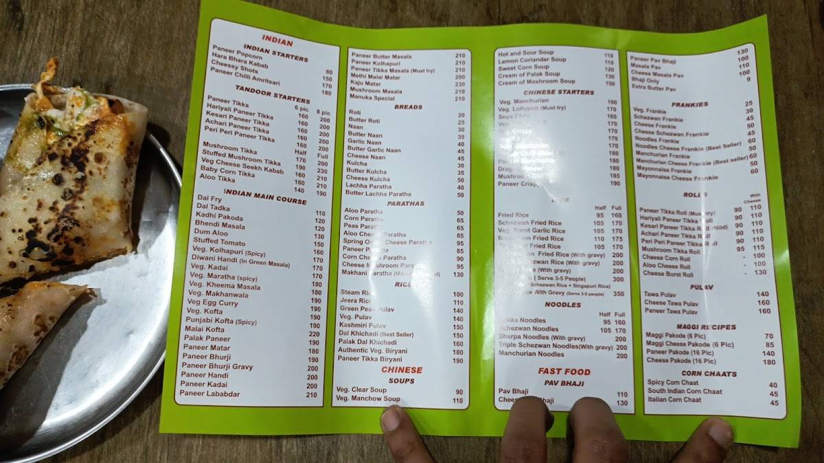 Menu at Manuka kitchen, Thane