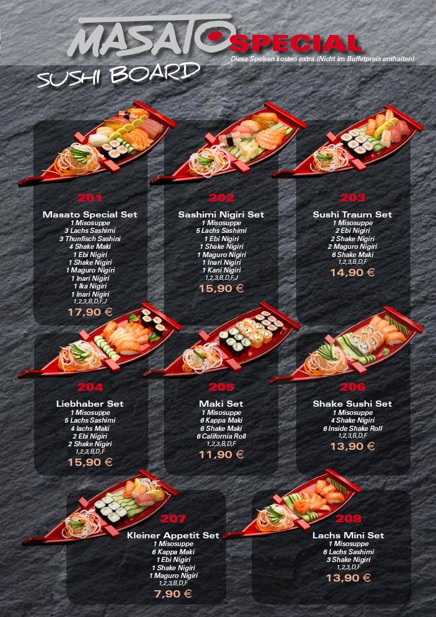 Speisekarte Von Masato Sushi – Masato Sushi Grill Speisekarte – ZJMOO